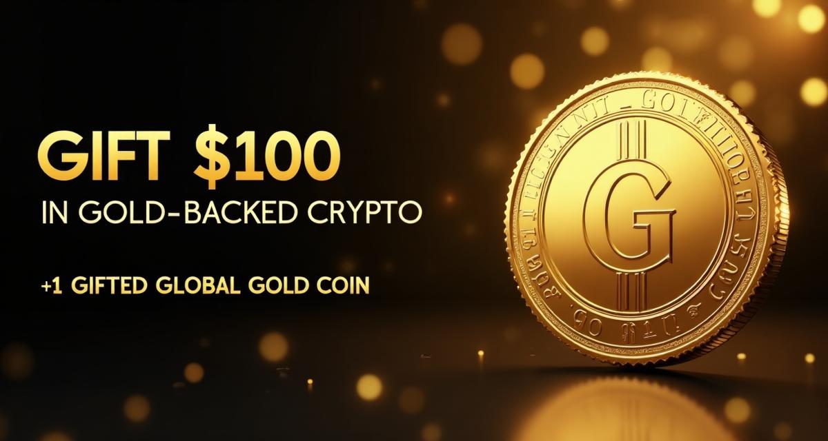 $100 Gift in Gold-Backed Crypto | Global Gold Coin